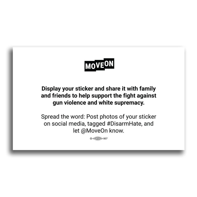 Sticker Packs: Disarm Hate – MoveOn.org Political Action